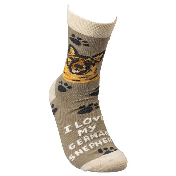 Shop I Love My German Shepherd Socks Online at German Shepherd Shop