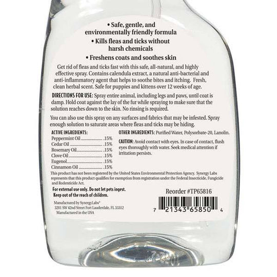 Shop Natural Flea and Tick Spray 16oz for Pets - German Shepherd Shop